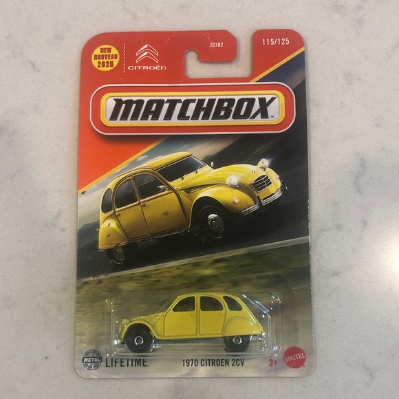 Mattel | Toys | Mattel Matchbox Yellow Citroen 2cv Toy Car | Poshmark